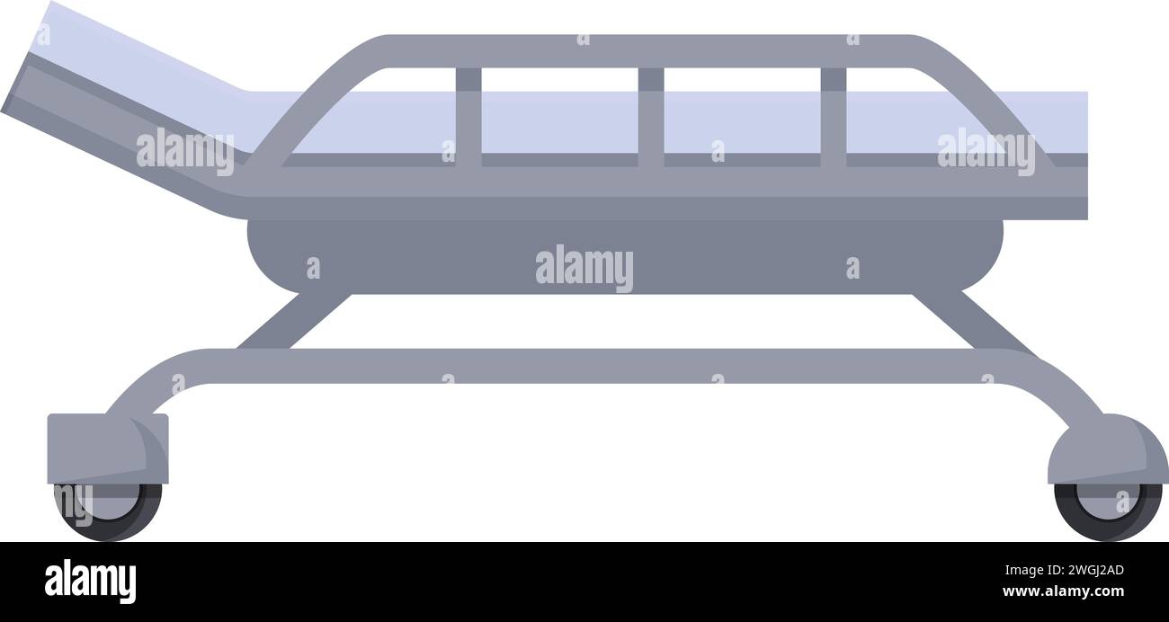 Portable hospital bed icon cartoon vector. Doctor clinic. Recovery unit ...