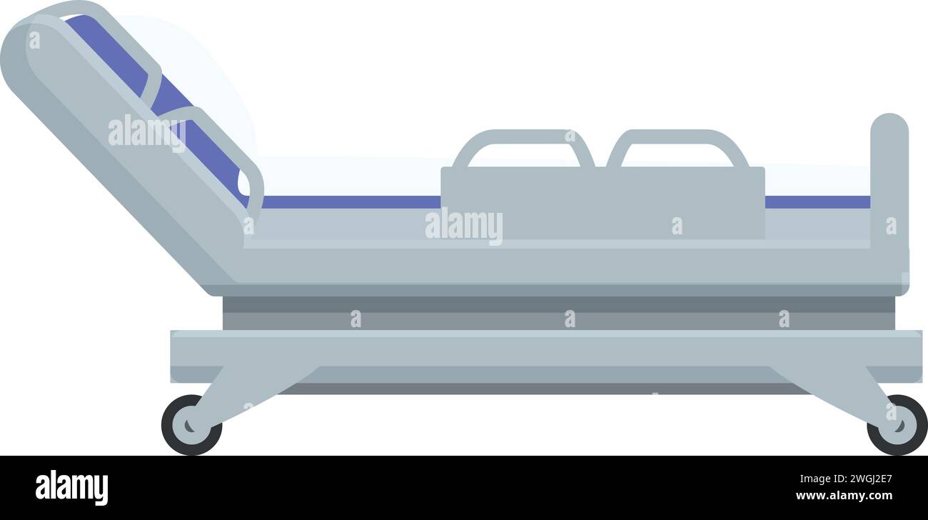 Care person bed icon cartoon vector. Hospital patient. Design ill ...