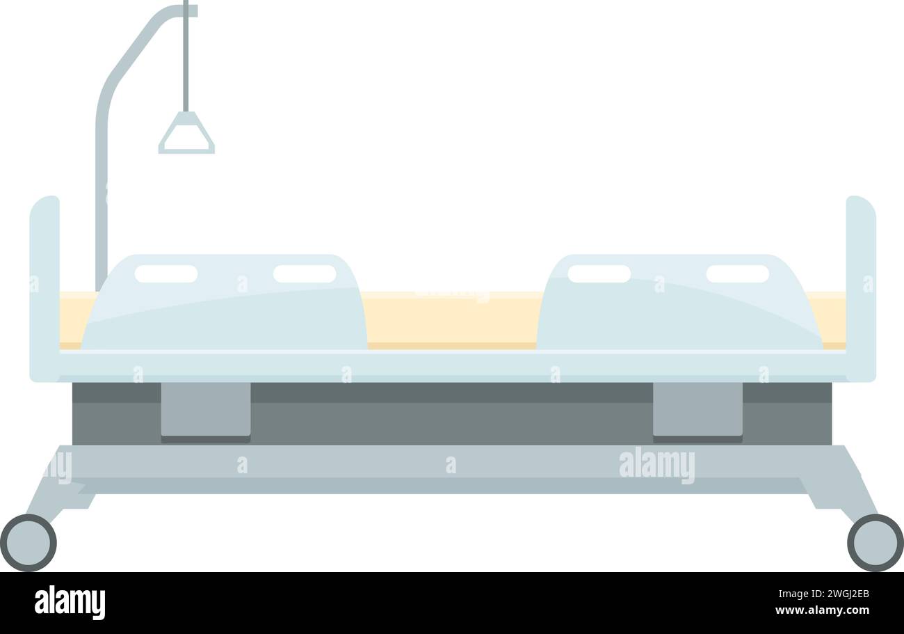Help aid hospital icon cartoon vector. Bed equipment. Intensive clinic ...