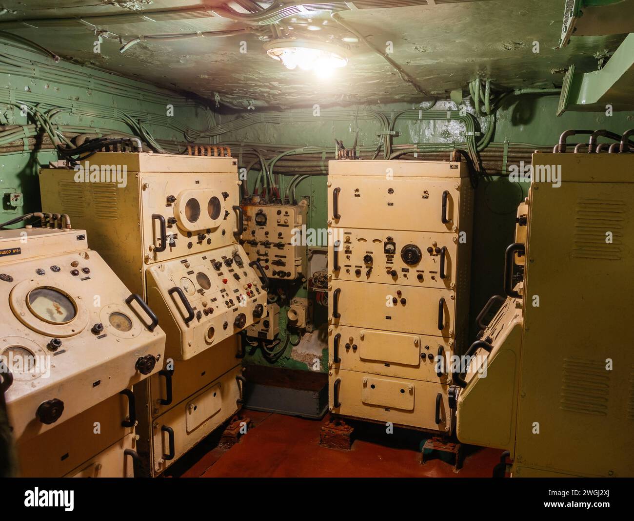 Old military ship communication equipment Stock Photo - Alamy