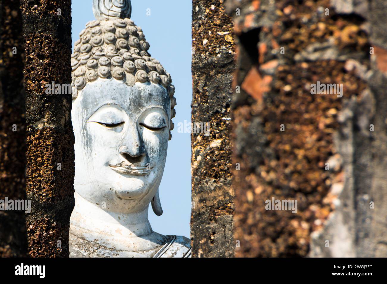 Buddha statue in Sukhothai Historical Park, the ancient capital of Siam ...