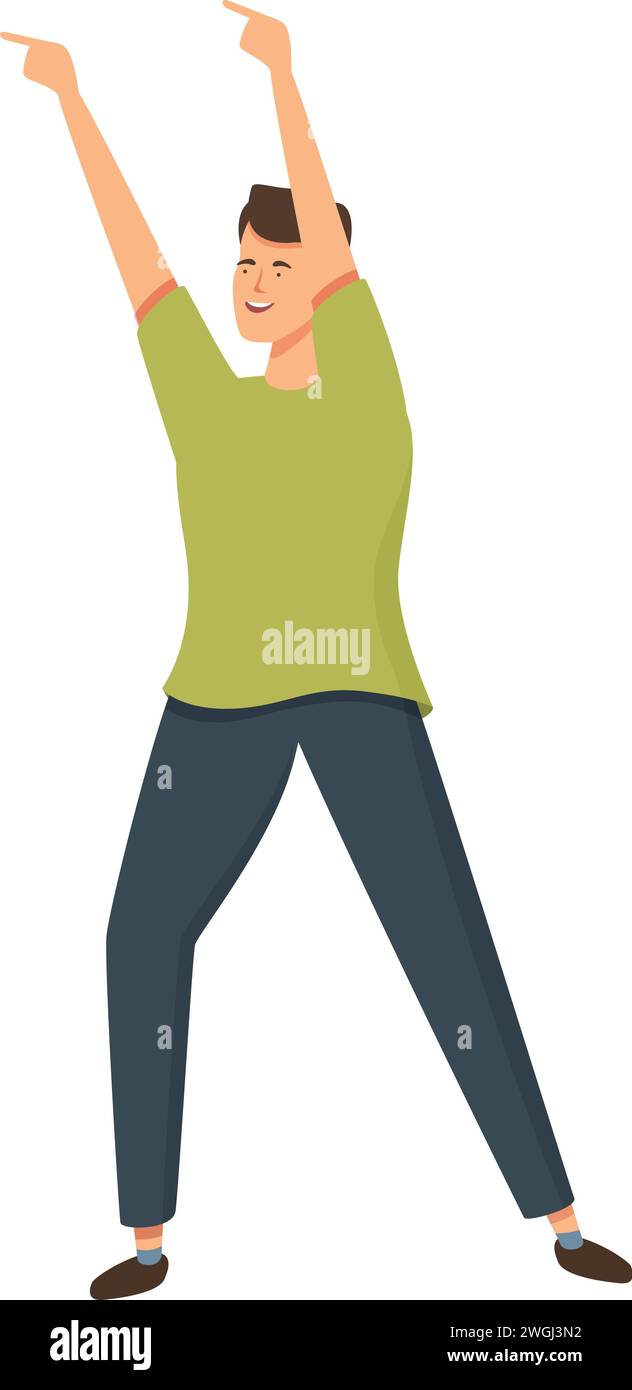 Boy celebration icon cartoon vector. Reward team. Happy winner office ...