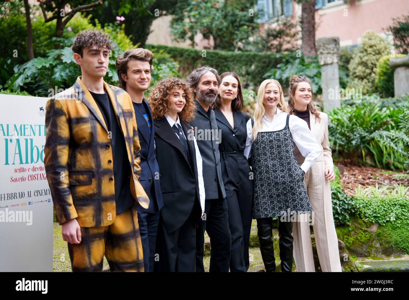 ROME, ITALY - FEBRUARY 05: Saverio Costanzo, Lily James, Rebecca ...