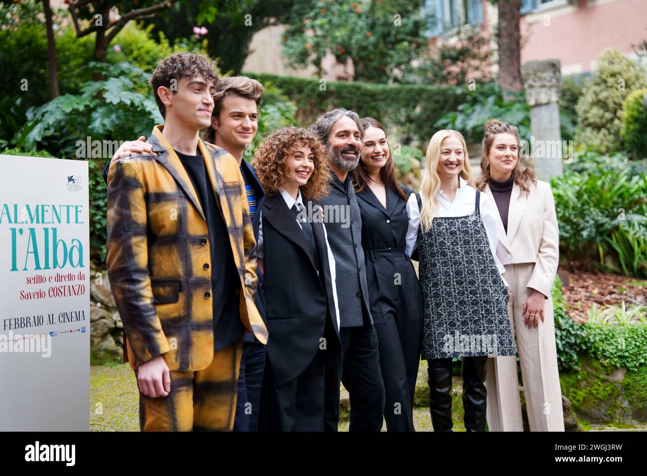 ROME, ITALY - FEBRUARY 05: Saverio Costanzo, Lily James, Rebecca ...