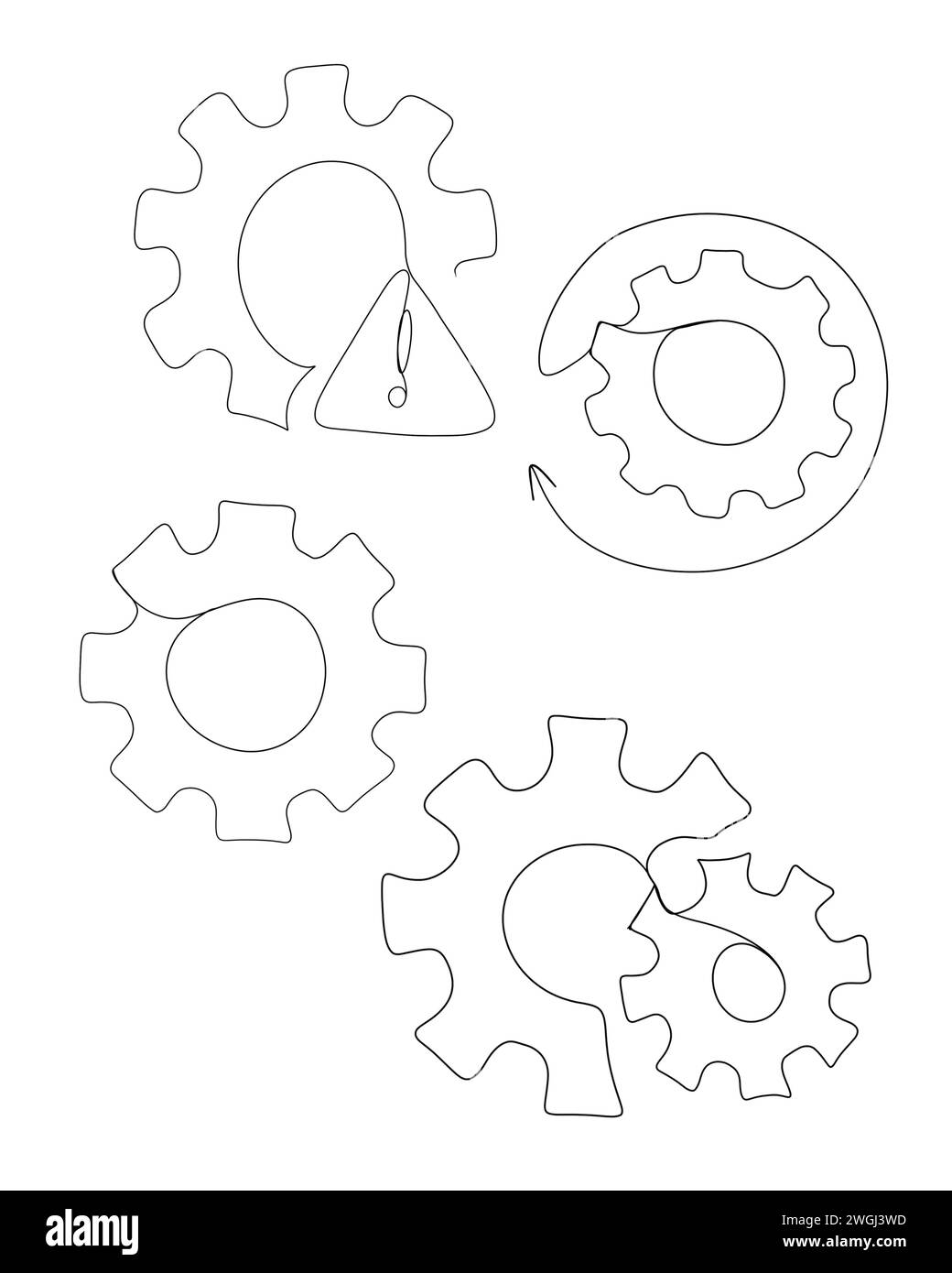Settings icon. customize sign illustration. mechanical symbol. logo ...