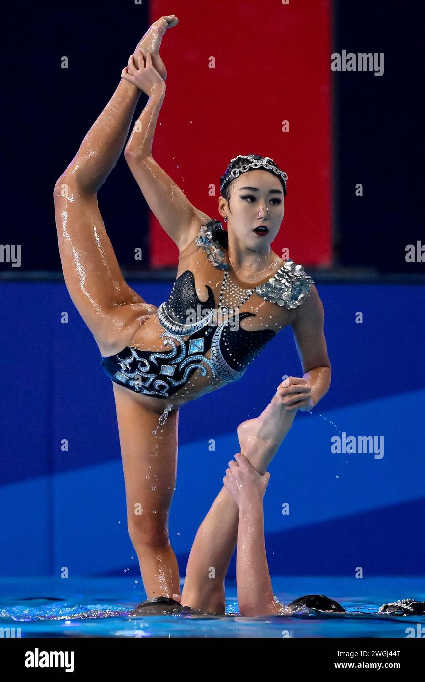 Athletes of Team United States of America compete in the artistic ...