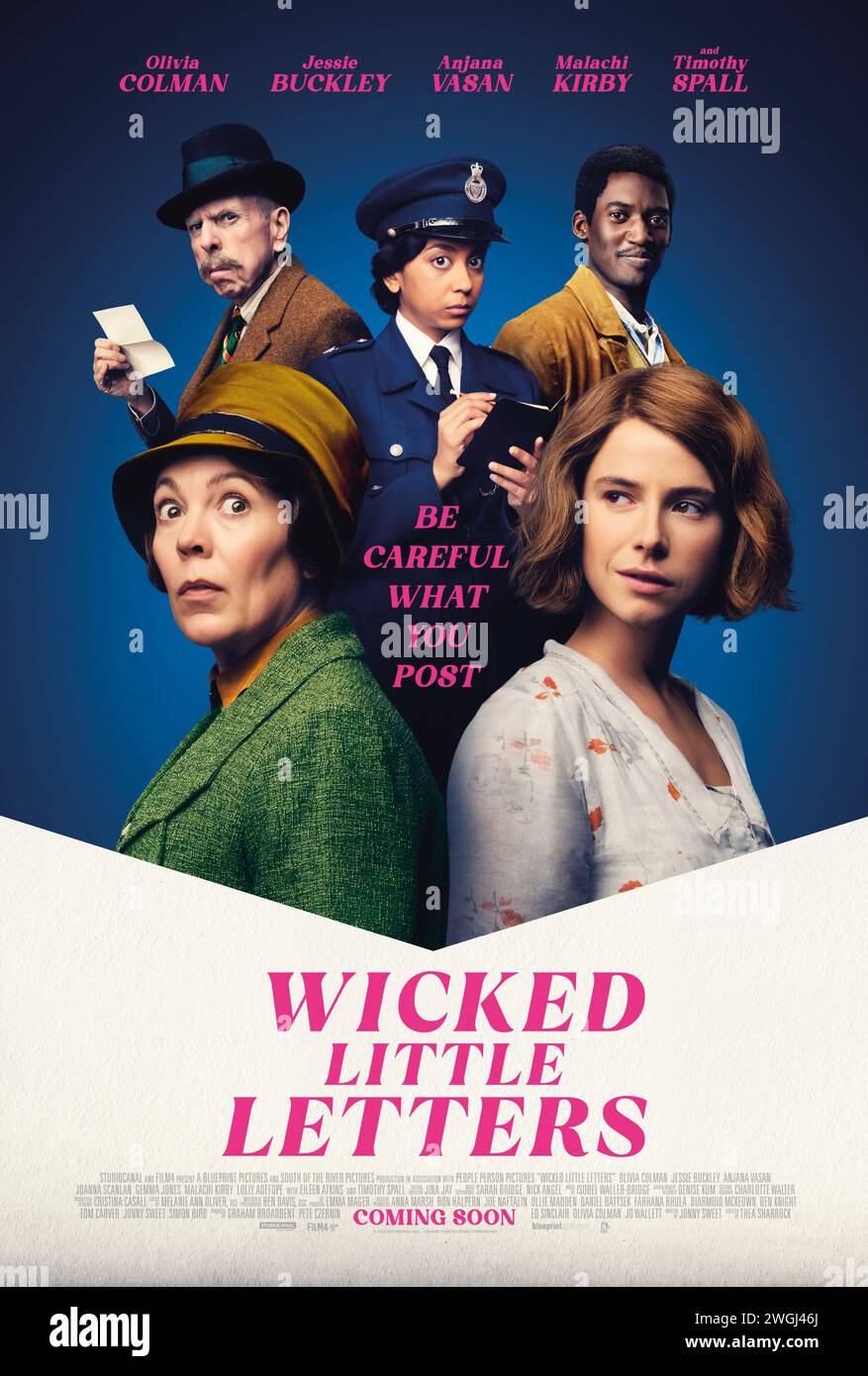 Wicked Little Letters Timothy Spall, Olivia Colman, Jessie Buckley ...
