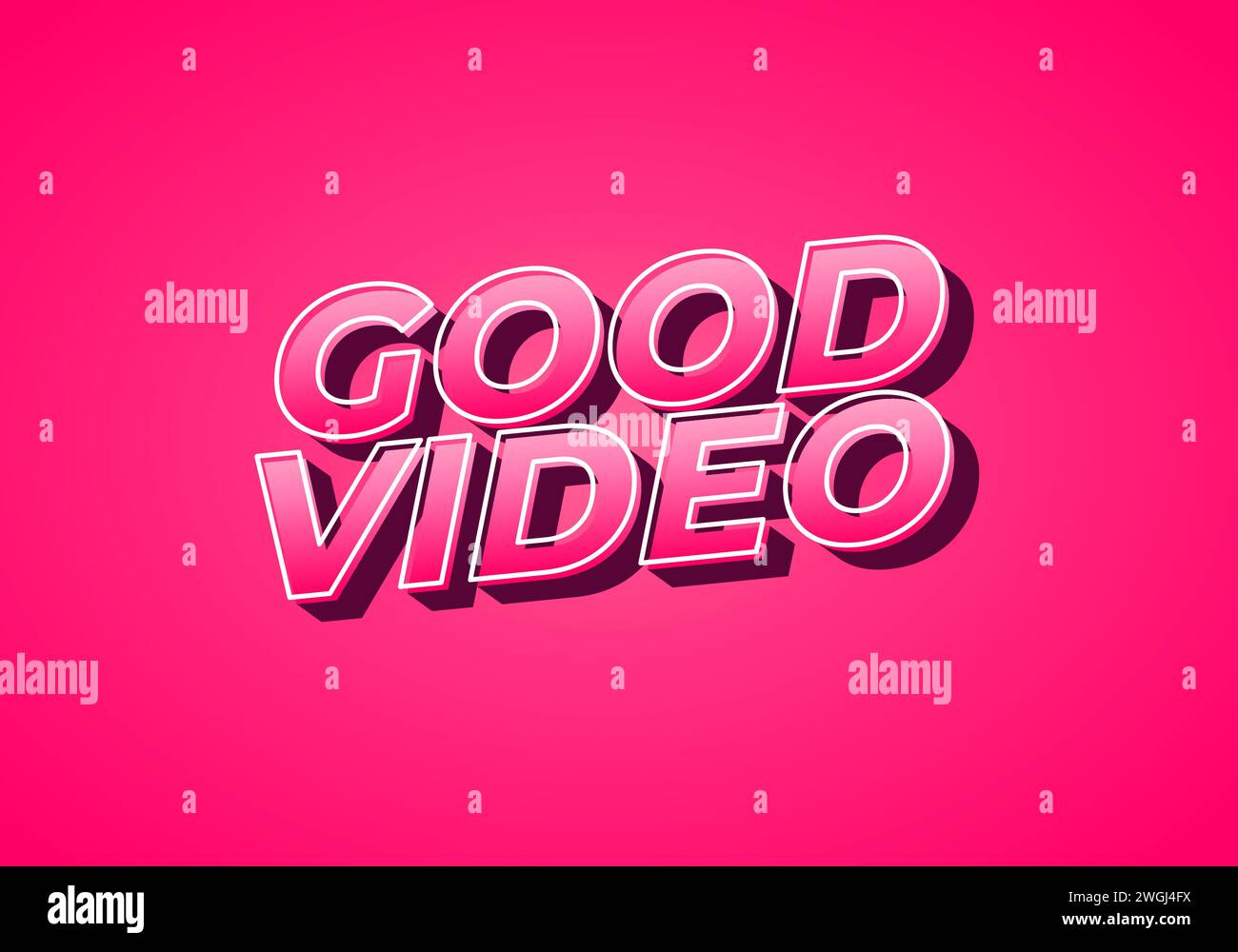 Good video. Text effect design in eye catching color with 3D look ...