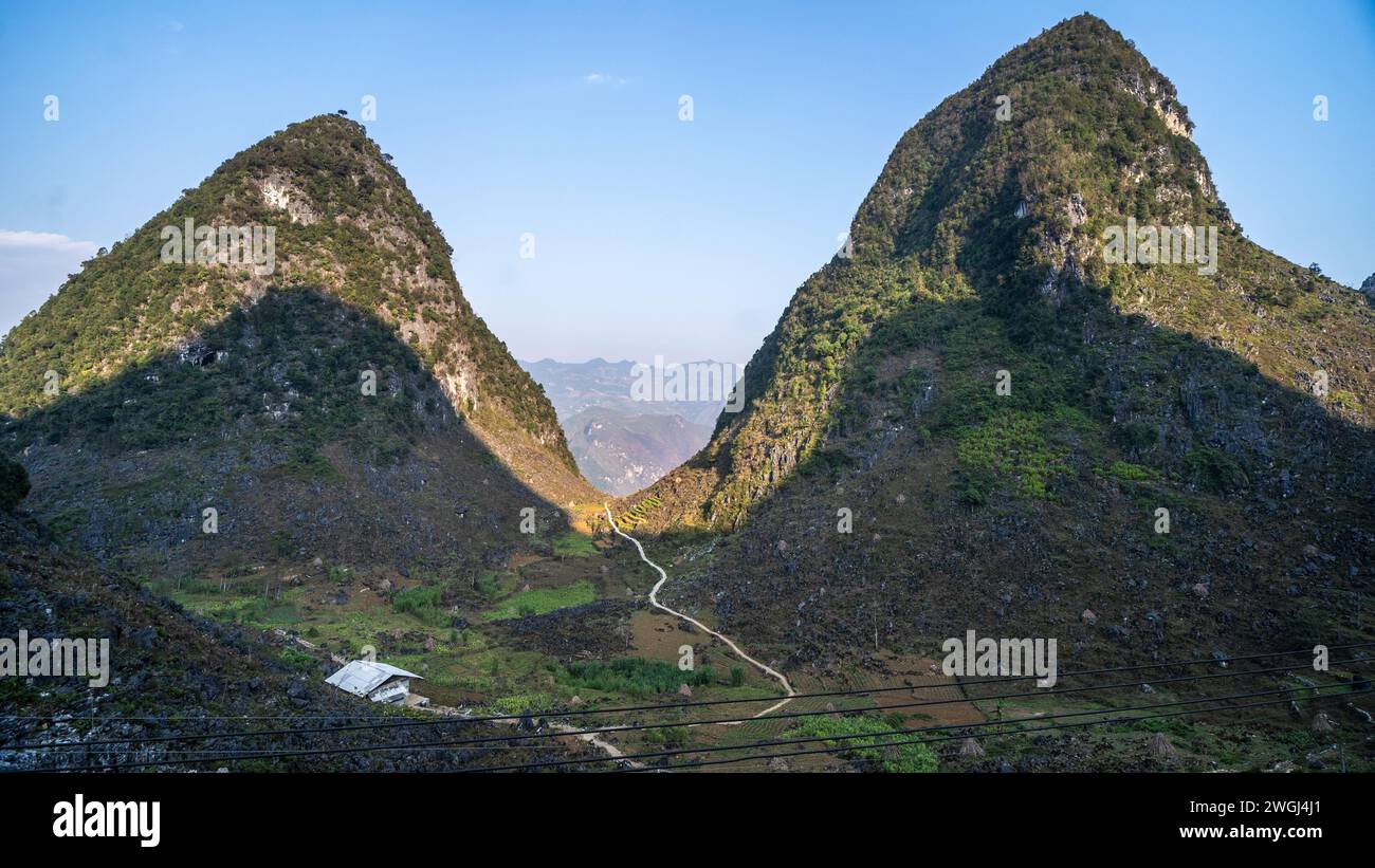 Ha Giang Loop roads in Vietnam mountains Stock Photo - Alamy