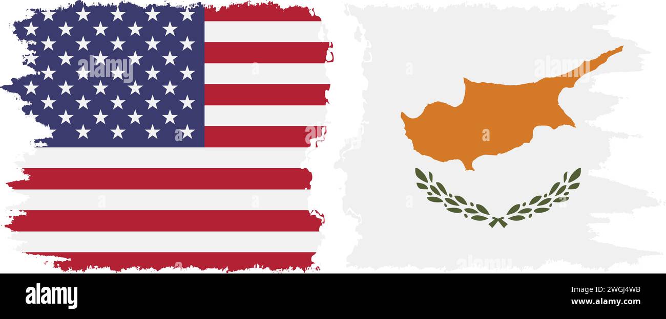 Usa cyprus flag Stock Vector Images - Alamy