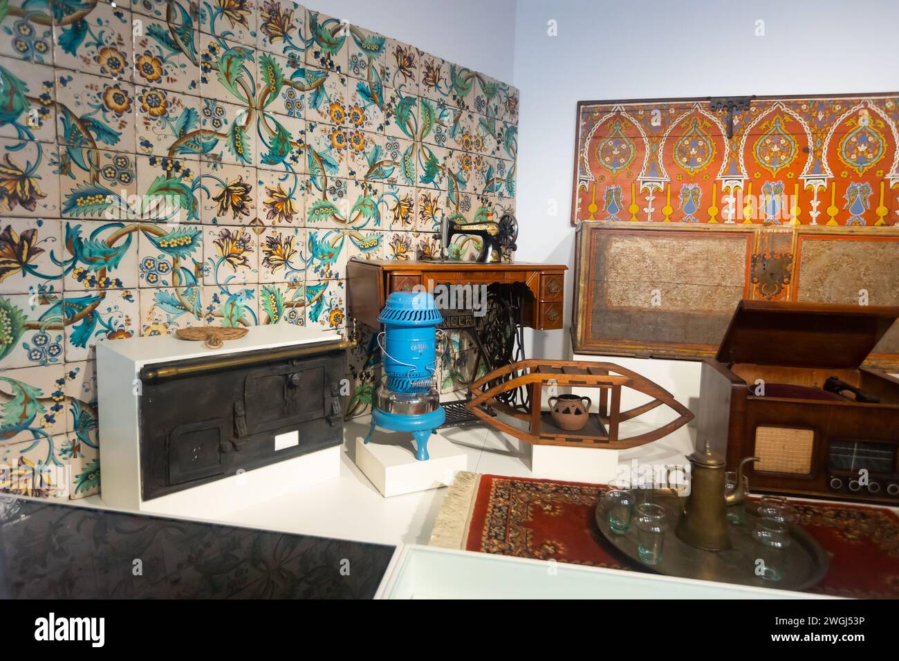 Vintage household items and utensils at Museum of Ethnology in ...