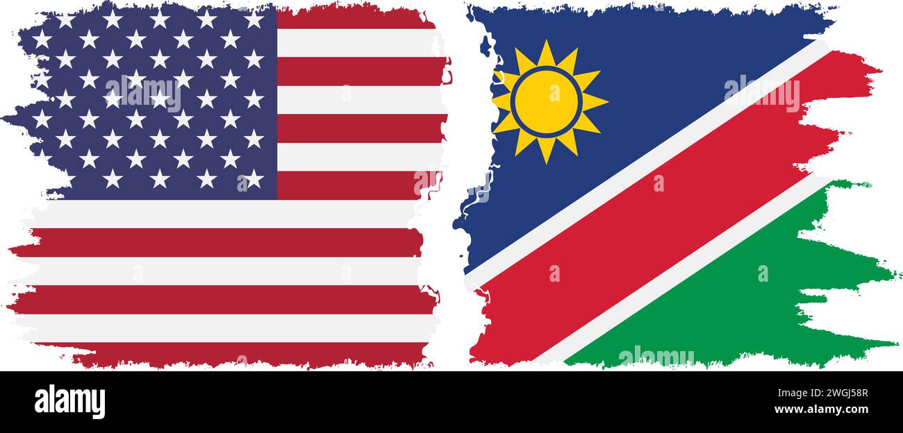 Usa and namibia flag hi-res stock photography and images - Alamy