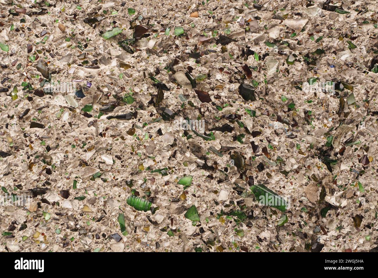 A close up of one of the concrete blocks made by WW2 Italian prisoners ...