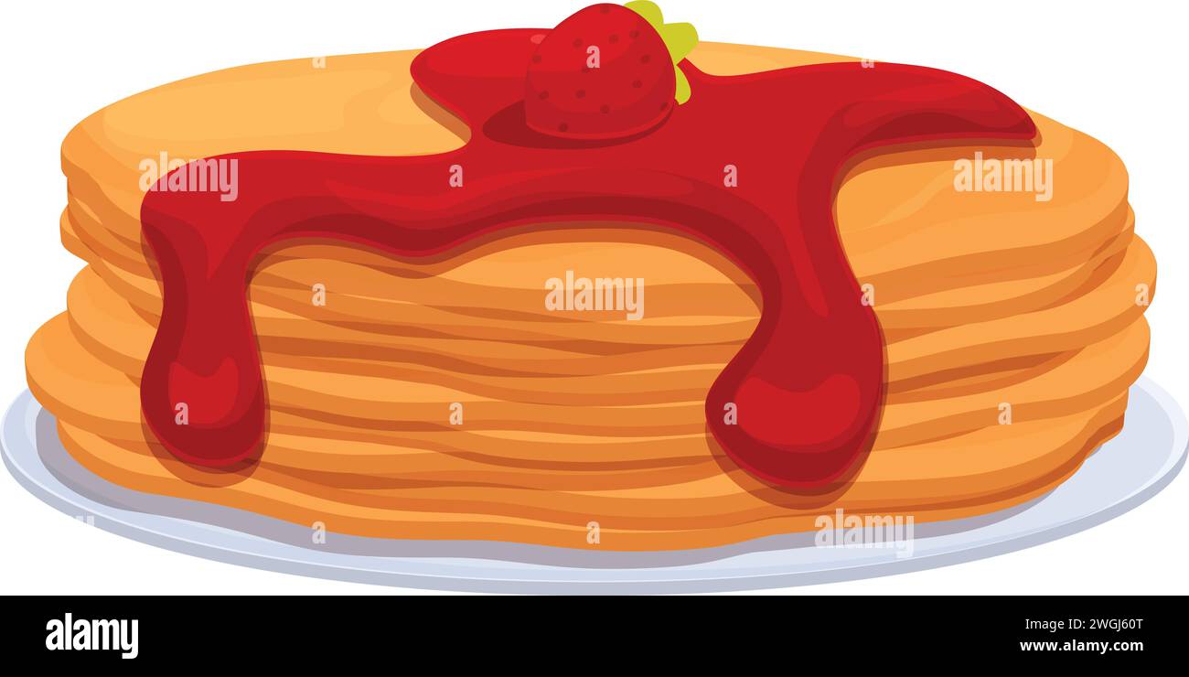 Bakery pancakes icon cartoon vector. Caviar cooking. Restaurant table ...