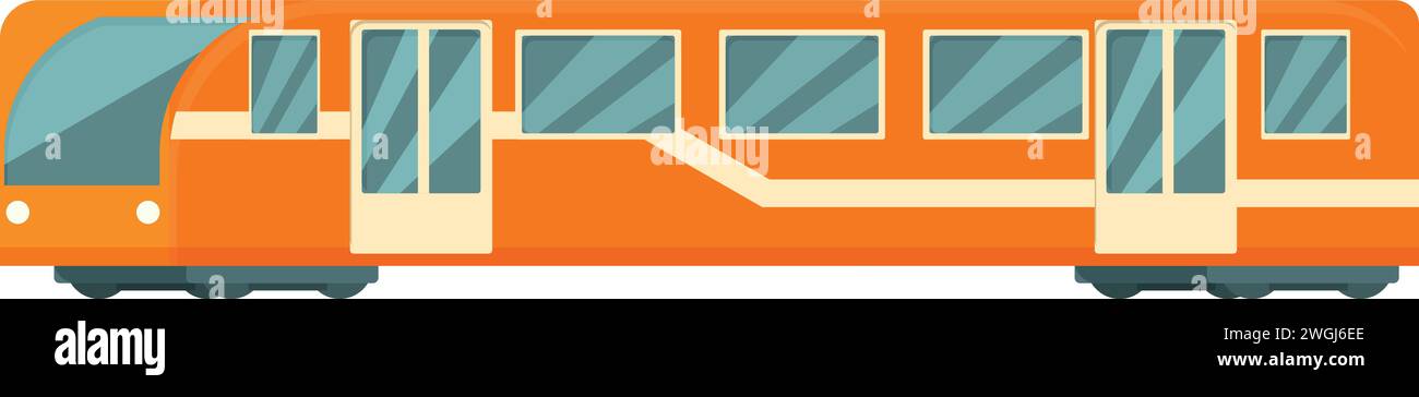 Subway train icon cartoon vector. Map city transport. Metro ticket rail ...