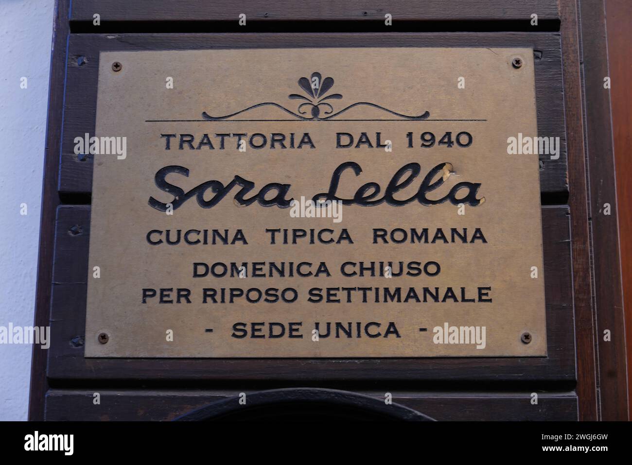 SIGN OF SORA LELLA RESTAURANT. SORA LELLA RESTAURANT IS ONE OF THE MOST ...