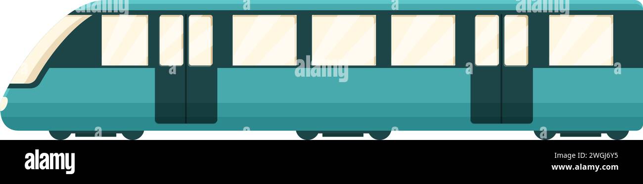 Metro station train icon cartoon vector. City transport. Modern ...