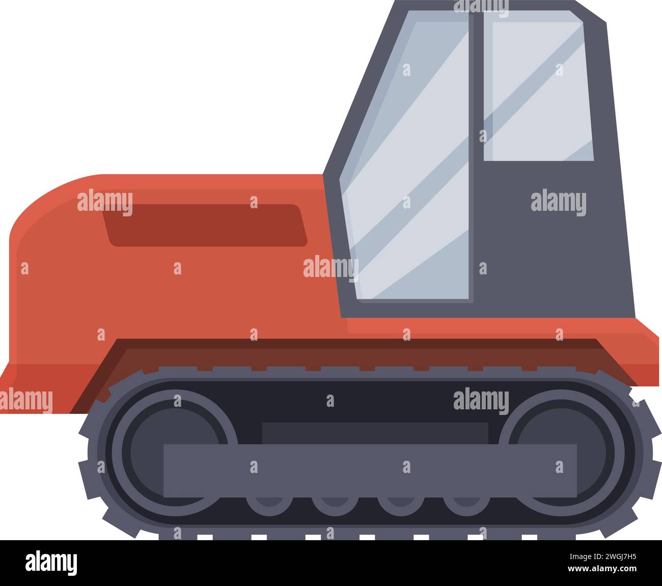Construction crawler icon cartoon vector. Vehicle road. Machine ...