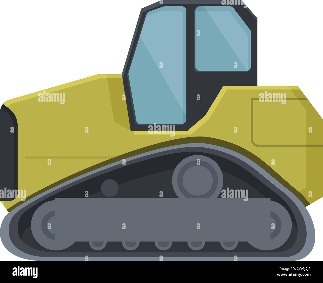 Harvester crawler icon cartoon vector. Work truck heavy. Branding rope ...