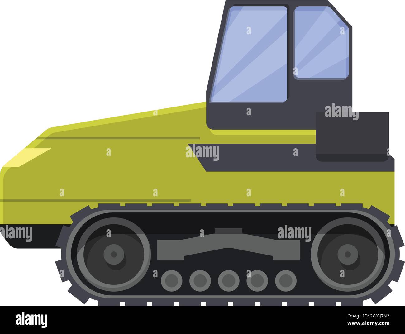 Metal crawler icon cartoon vector. Mobile machine. Truck heavy tractor ...