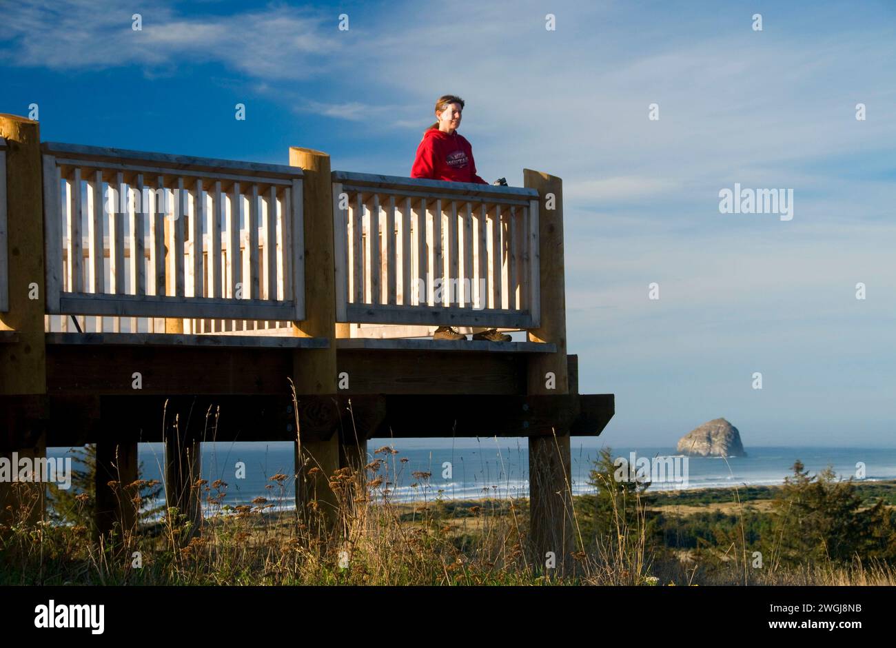 Observation deck on Pacific View Trail, Nestucca Bay National Wildlife ...