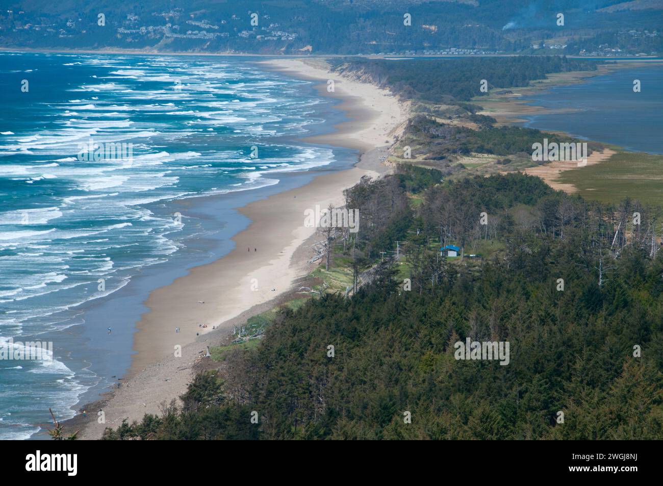 Netarts Spit surf from Anderson's Viewpoint, Cape Lookout State Park ...