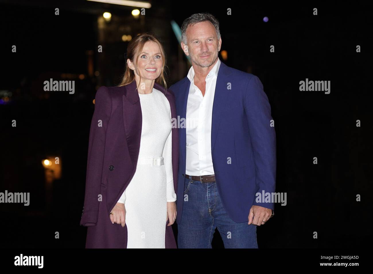 File photo dated 10-10-2023 of Christian and Geri Horner. Red Bull ...