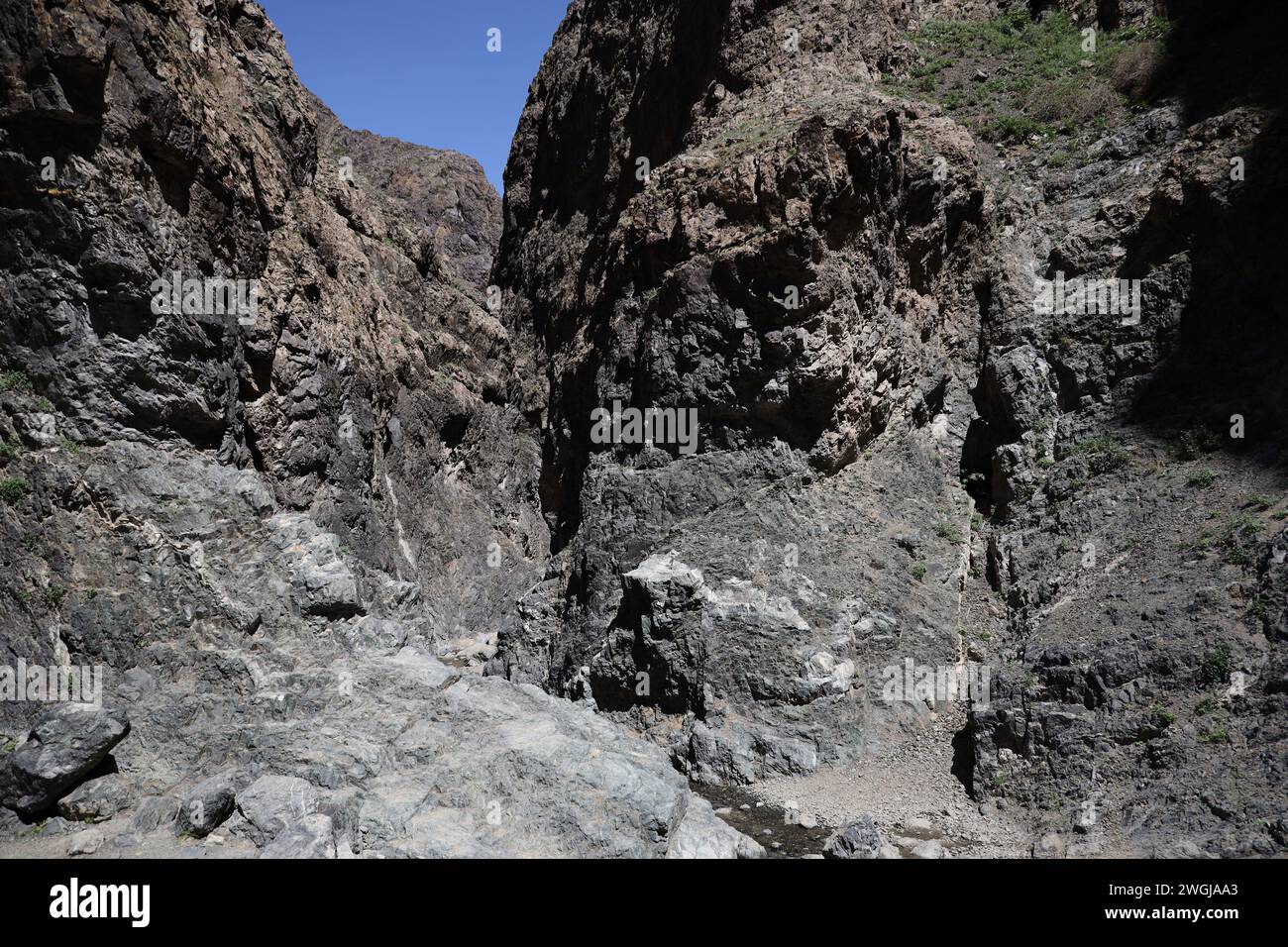 View of Yolyn Am the amazing george in Mongolia Stock Photo - Alamy
