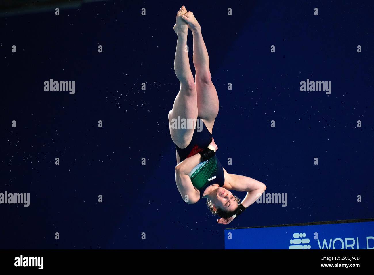 Sarah Jodoin di Maria of Italy competes during the women's 10m platform ...
