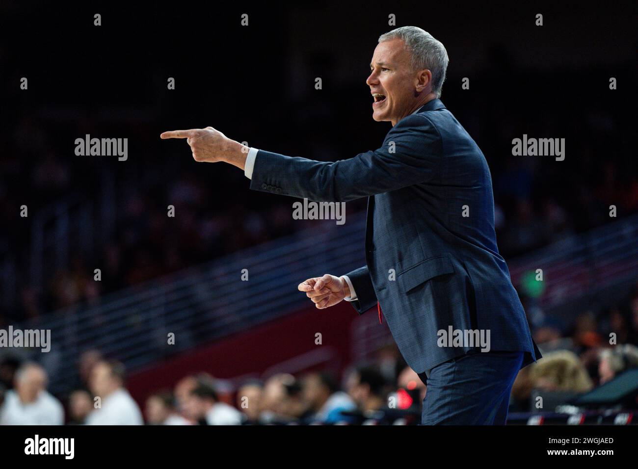 USC Trojans head coach Andy Enfield during a NCAA men’s basketball game ...