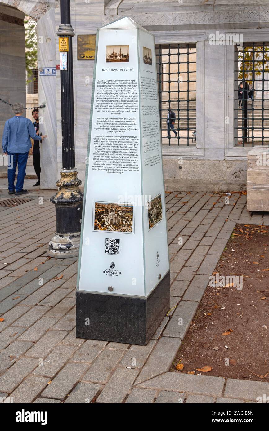 Istanbul, Turkey - October 18, 2023: Sultanahmet Mosque Pyramid Shape ...