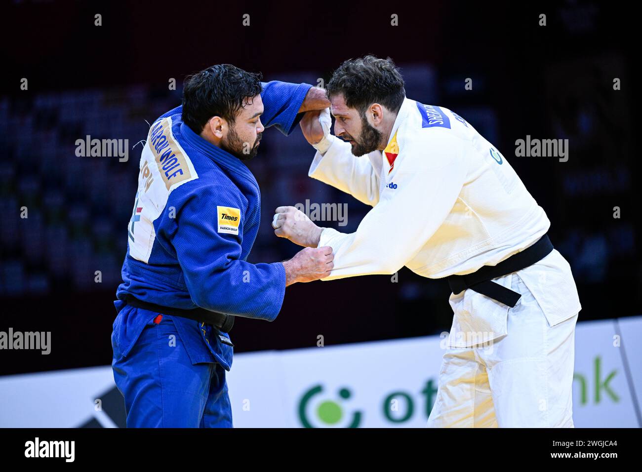 Aaron Wolf and Nikoloz Sherazadishvili during the Paris Grand Slam 2024 IJF World Judo Tour ...