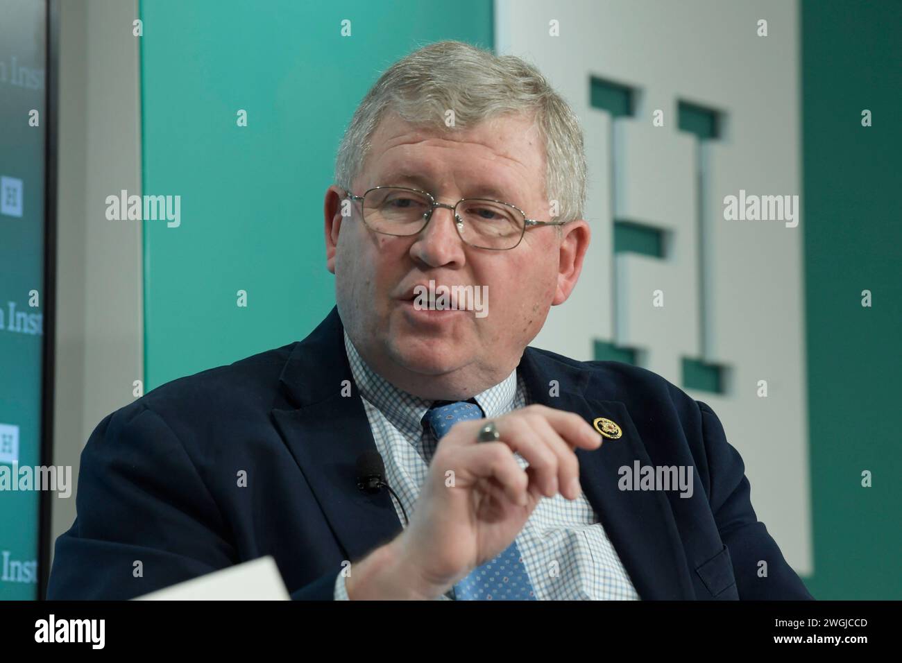 Washington, USA. 05th Feb, 2024. US Congressman Frank Lucas(R-OK) talks ...