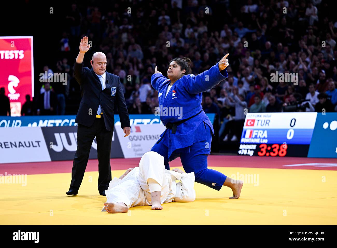 Women heavyweight category +78 kgs Lea Fontaine during the Paris Grand ...