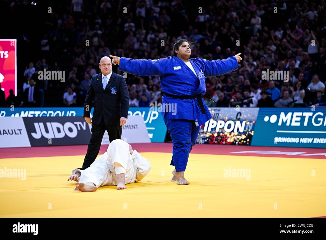 Women heavyweight category +78 kgs Lea Fontaine during the Paris Grand ...