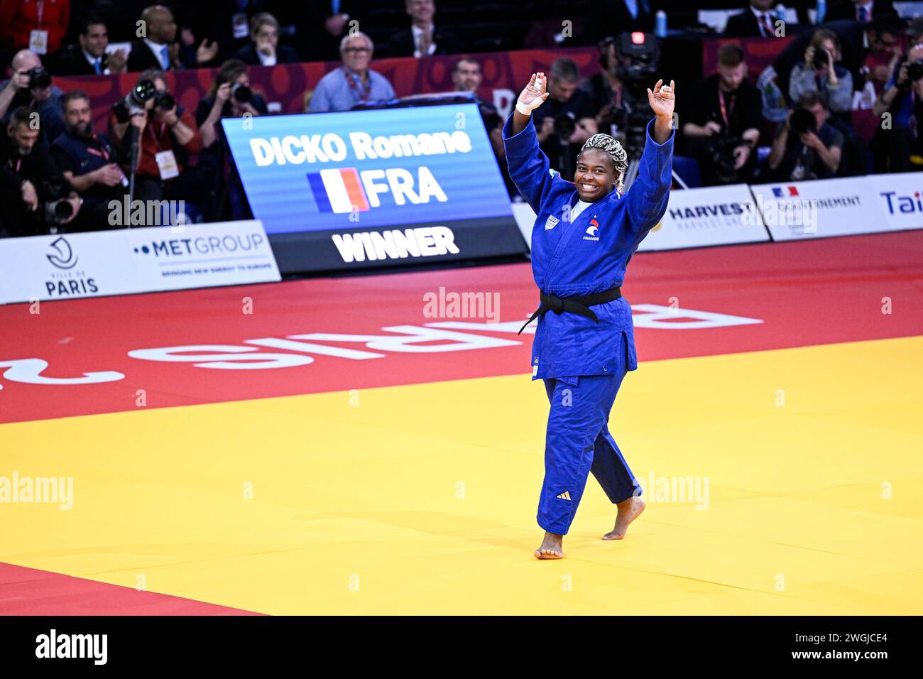 Romane Dicko during the Paris Grand Slam 2024 IJF World Judo Tour event ...