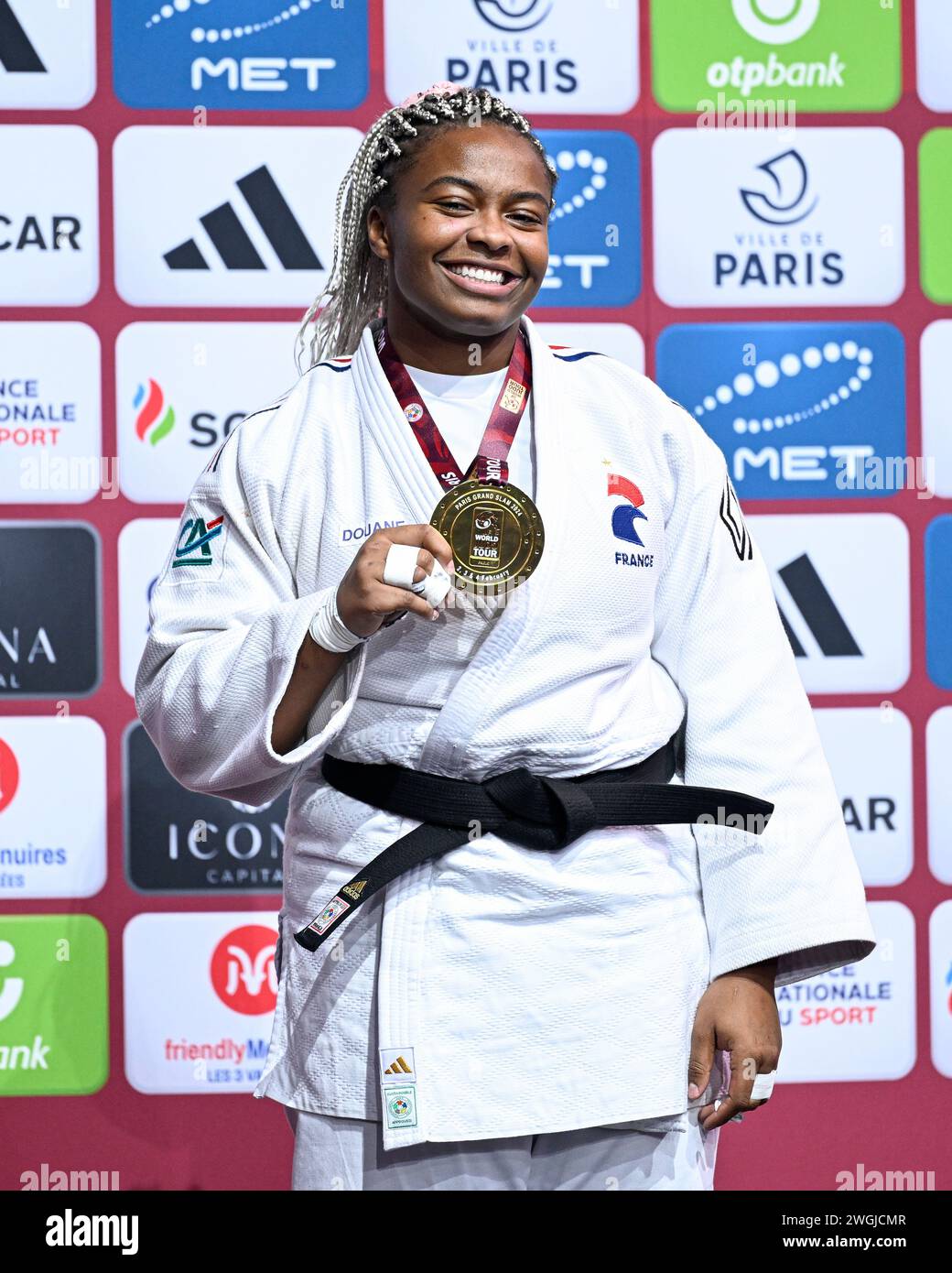 Paris, France. 04th Feb, 2024. Romane Dicko during the Paris Grand Slam ...