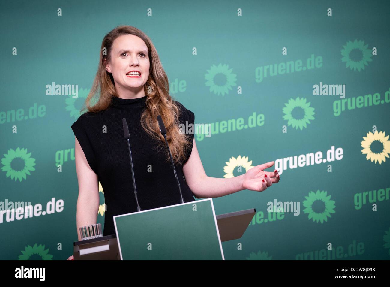 Pressekonferenz mit Terry Reintke, Spitzenkandidatin der deutschen ...