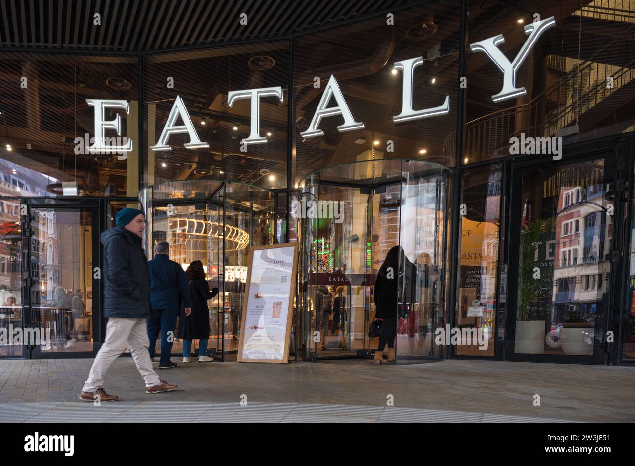 Exterior of Eataly London Italian food destination comprising ...