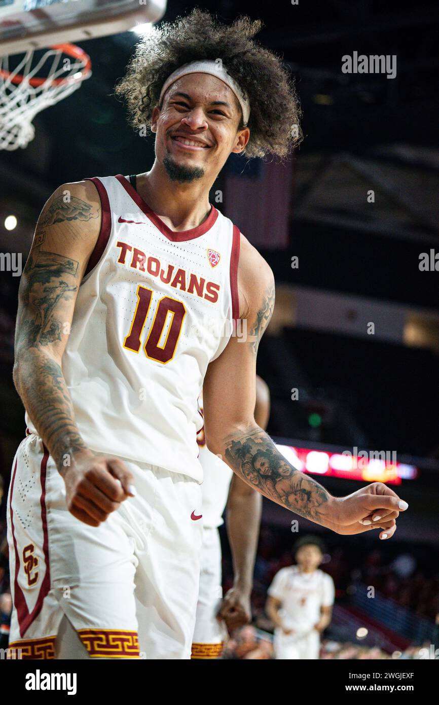 Los Angeles, United States. 03rd Feb, 2024. USC Trojans forward DJ ...