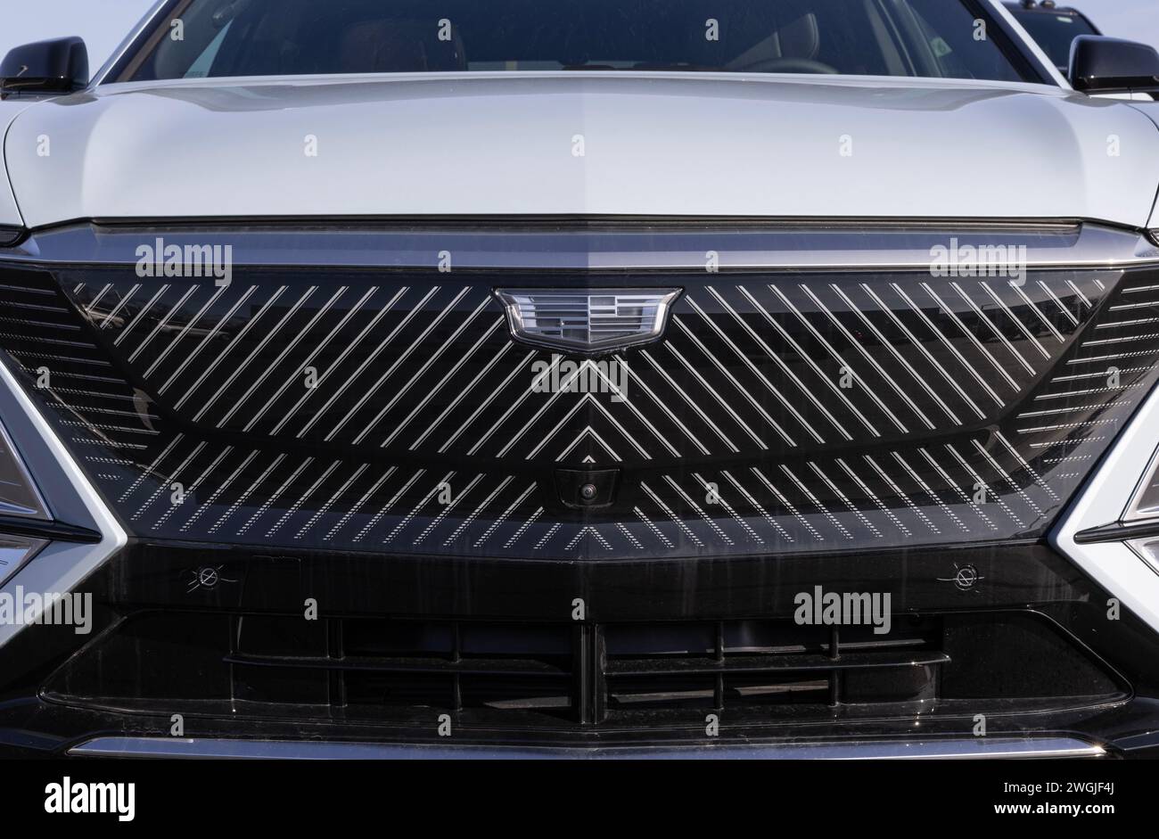 Kokomo - February 4, 2024: Cadillac LYRIQ EV Electric Vehicle display ...