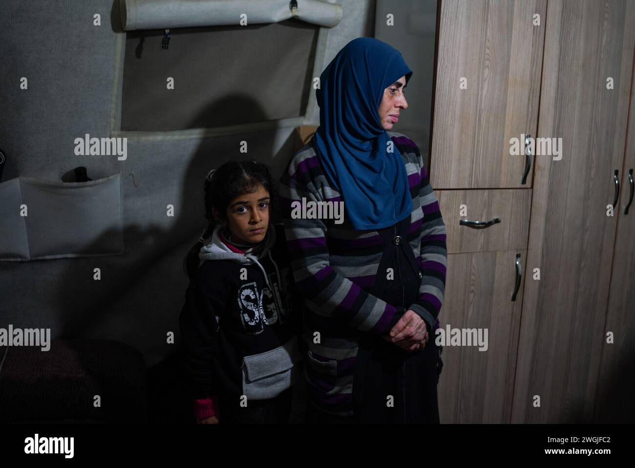 Ankara, Turkey. 05th Feb, 2024. Daughter Zahra Hadid (L) and mother ...