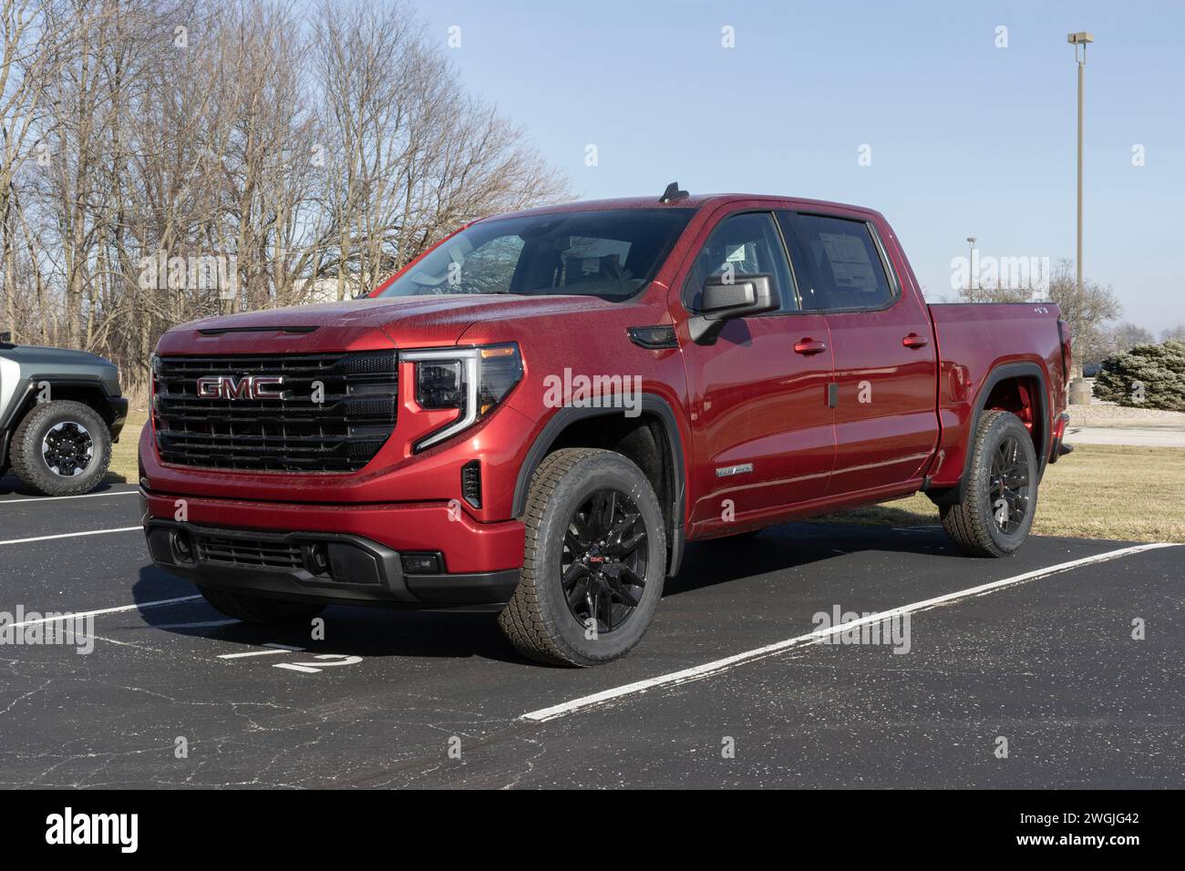 Kokomo - February 4, 2024: GMC Sierra 1500 Elevation display at a ...