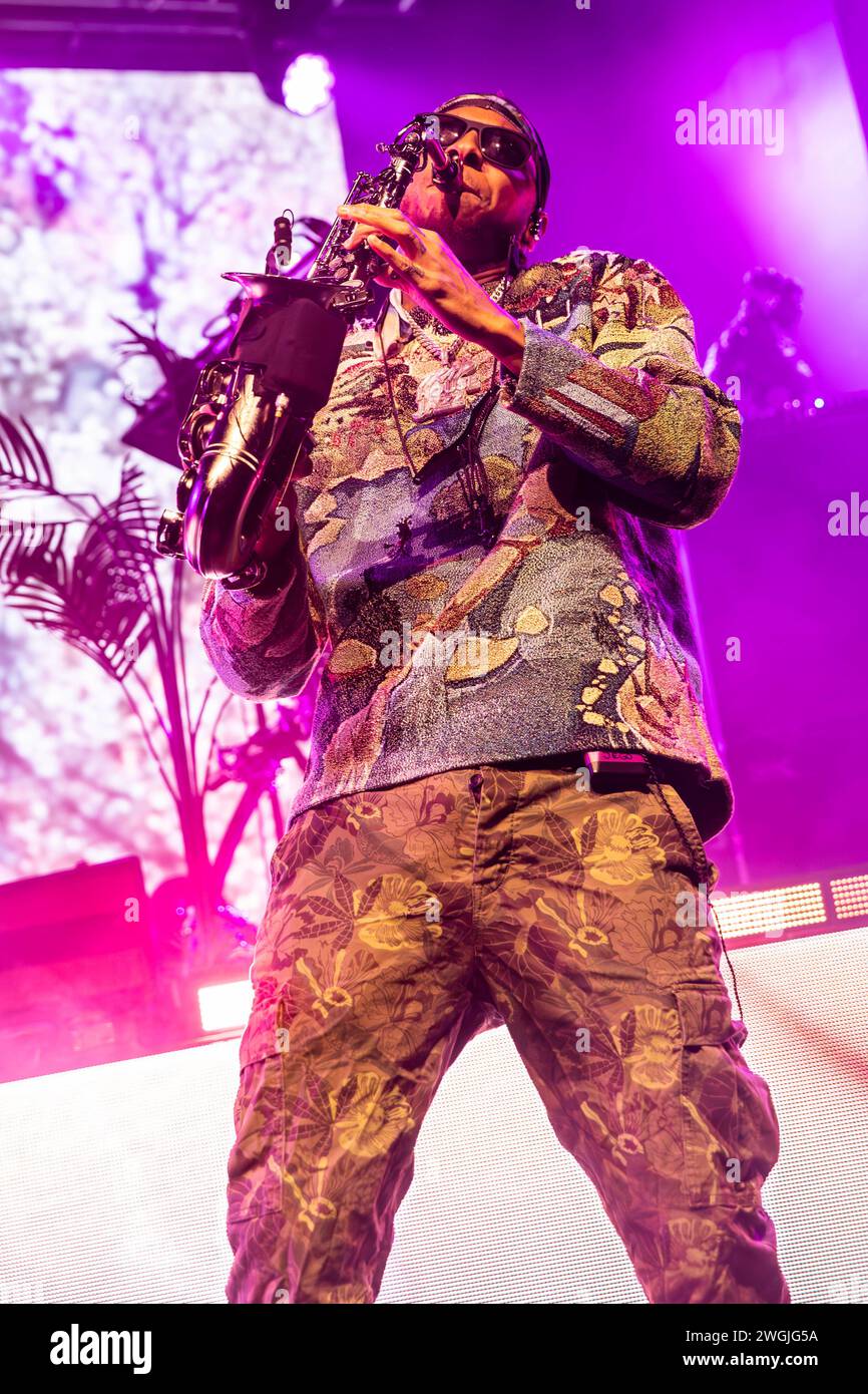 Milan Italy. 04th Feb 2024. The Jamaican-American musician Micah Davis ...