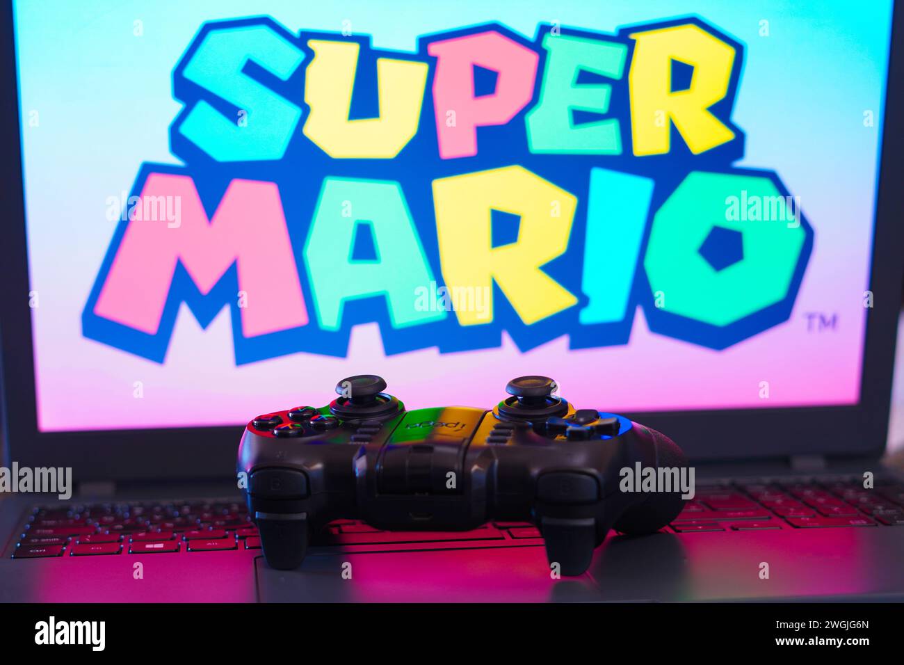 Brazil. 05th Feb, 2024. In this photo illustration, the Super Mario ...