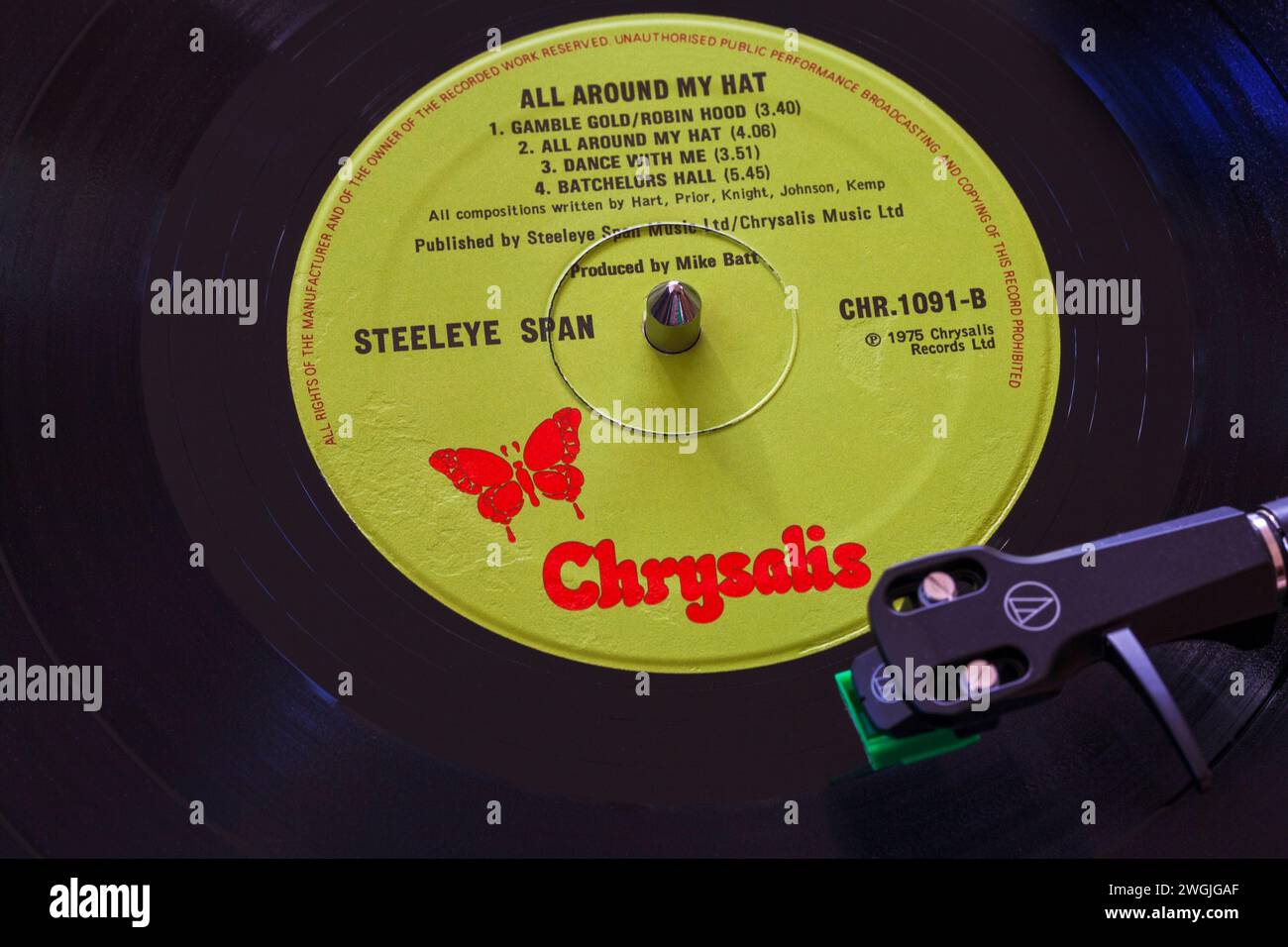 Steeleye Span All Around my Hat vinyl record album LP with tonearm ...