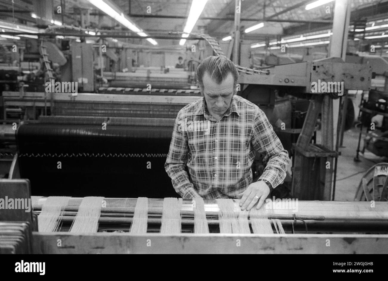 Cotton textile mill interior hi-res stock photography and images - Alamy