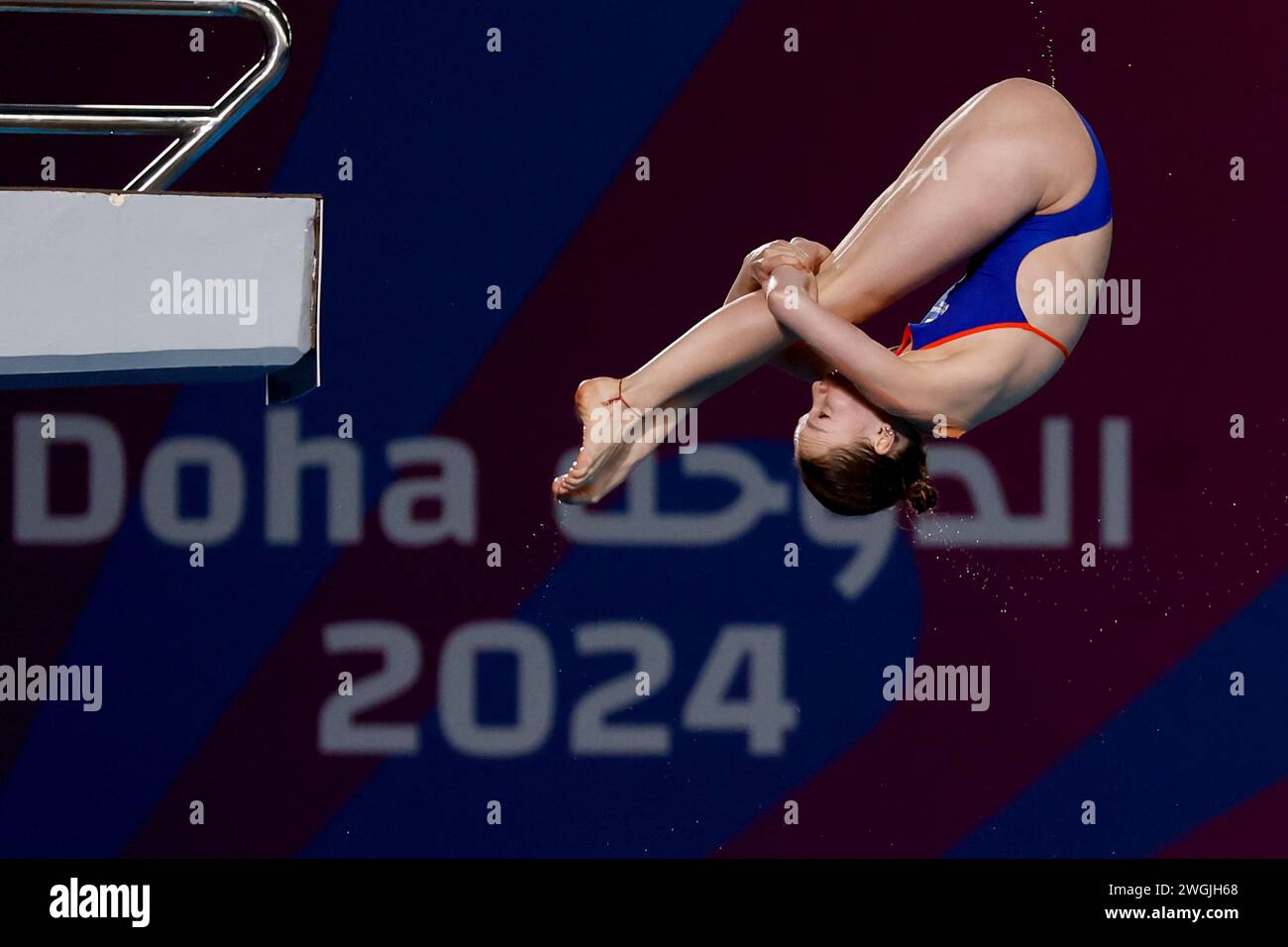 DOHA, QATAR - FEBRUARY 5: Else Praasterink of Netherlands competing in ...