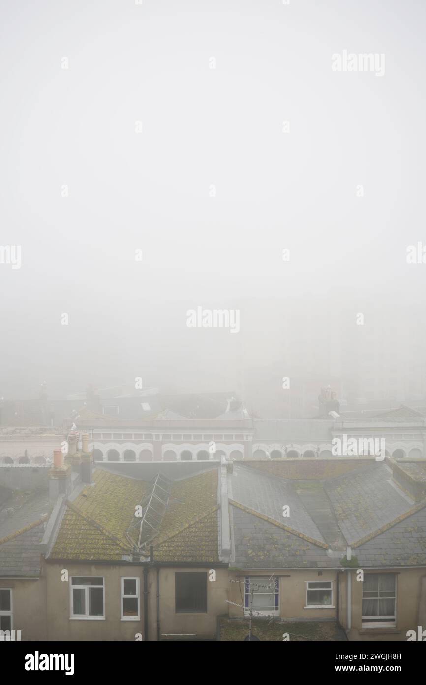 townscape in Fog Stock Photo - Alamy