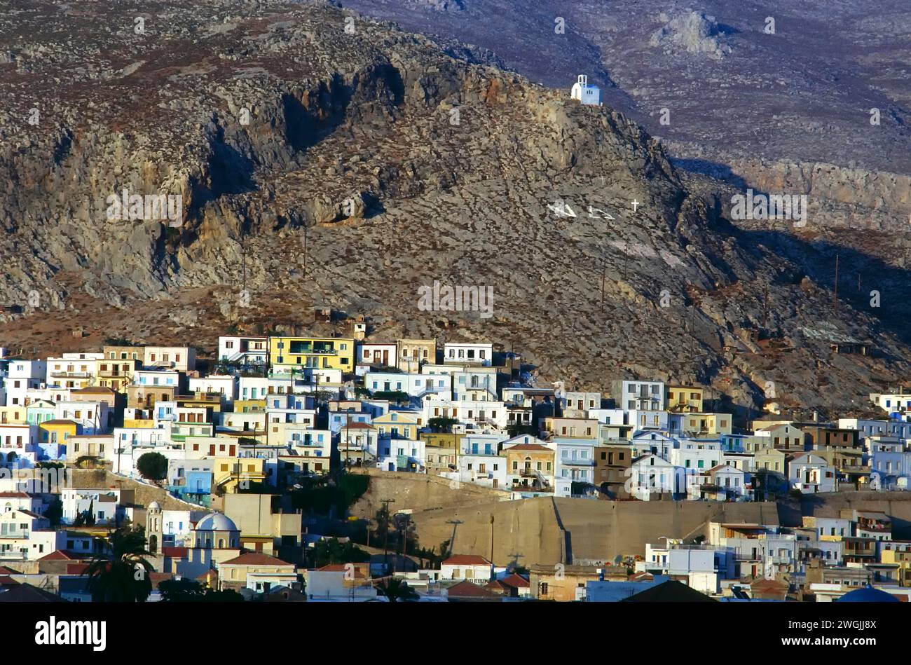 Port of Pothia, Kalymnos Island, Dodecanese, Greece, Europe, 1990 Stock ...
